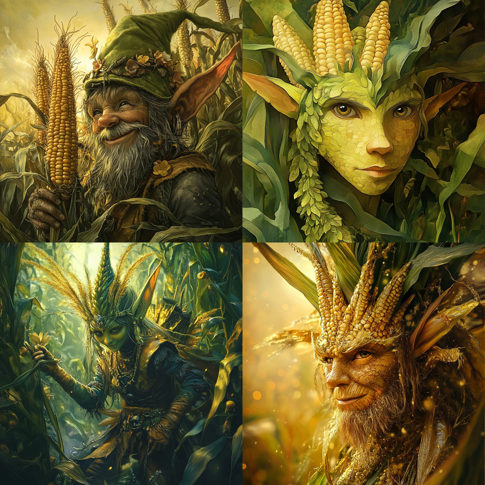 Generate a poster featuring the image of a corn el... | Midjourney官网_AI绘画在线生成工具