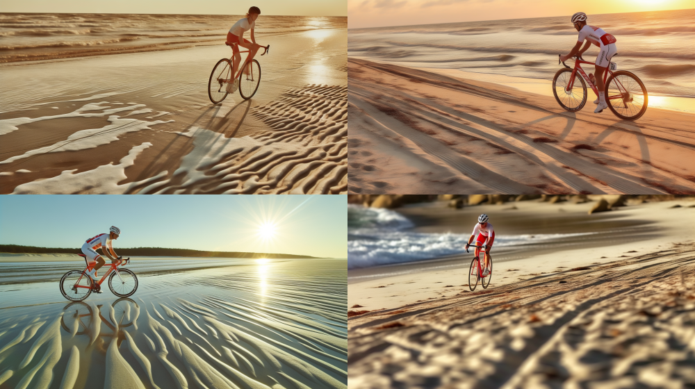 /imagine prompt: A cyclist in white and red cyclin... | Midjourney官网_AI ...