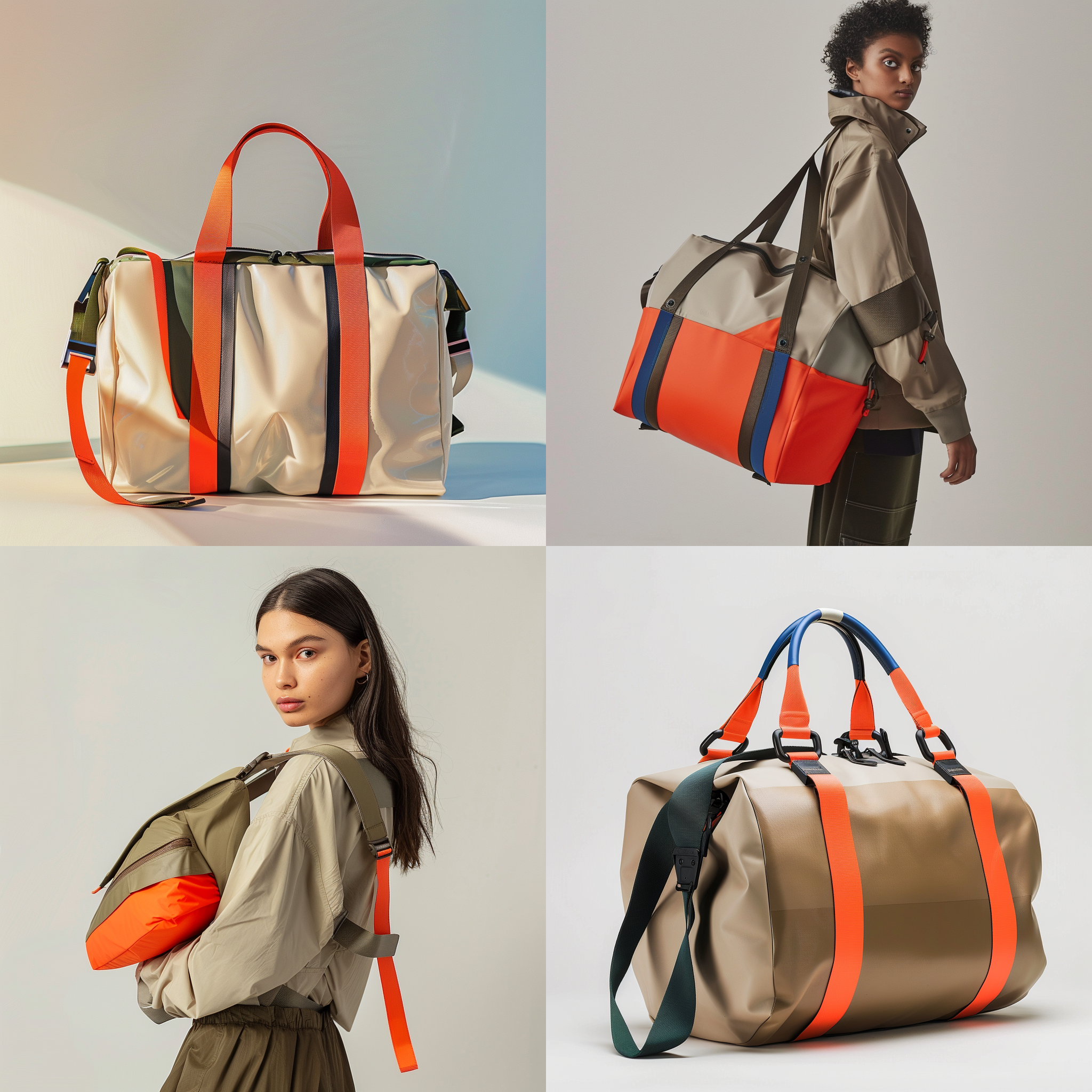 Imagine a stunning, foldable sports bag that elega... | Midjourney官网_AI ...
