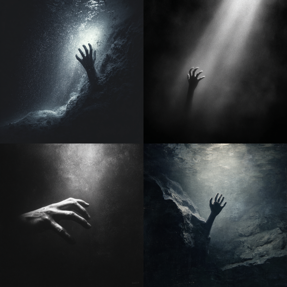 In the profound depths of a shadowy abyss, a solit... | Midjourney官网_AI ...