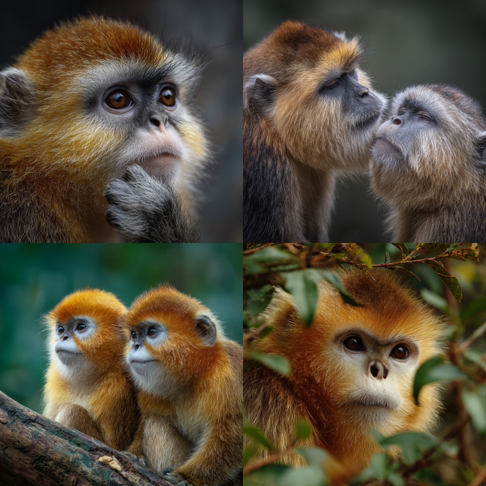 Sichuan golden monkeys also have their own currenc... | Midjourney官网_AI ...
