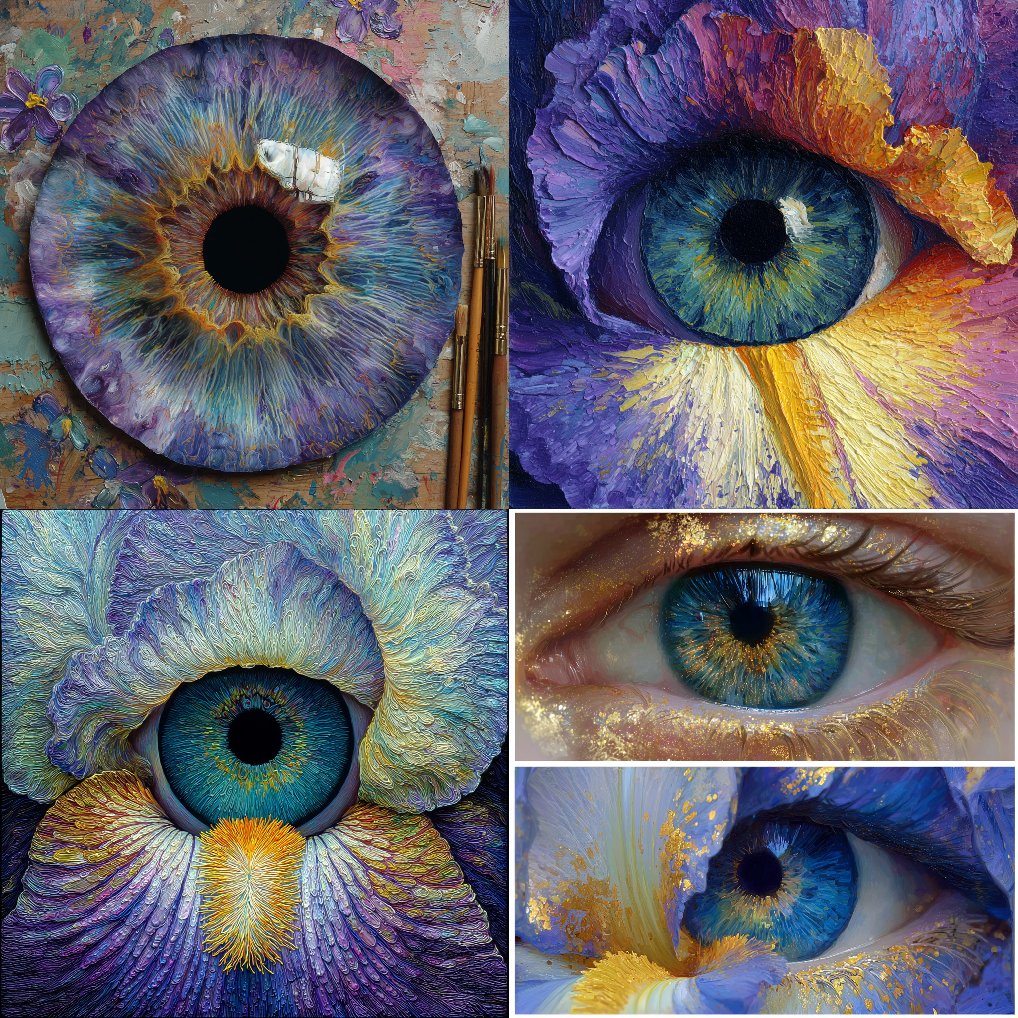 Design an iris transformation painting similar to ... | Midjourney官网_AI ...