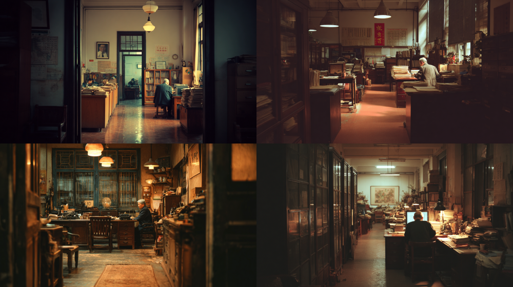 Cinematic wide shot, interior of a vintage 2008 Ch... | Midjourney官网_AI ...