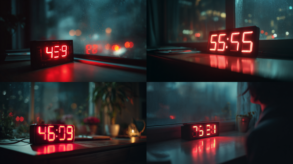 Close up of the digital countdown timer on the des... | Midjourney官网_AI ...