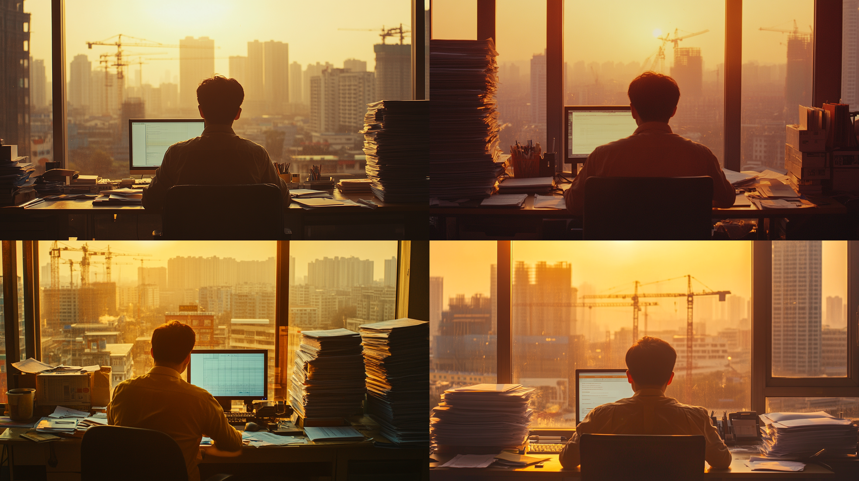 Cinematic medium shot, back view of a dedicated Ch... | Midjourney官网_AI ...