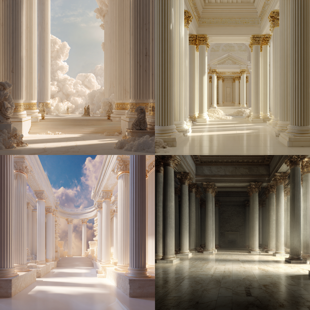 Vertical image: Leave space in the middle of the i... | Midjourney官网_AI ...