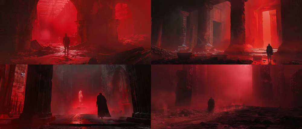 Odysseus walking through the Underworld, surrounde... | Midjourney官网_AI ...