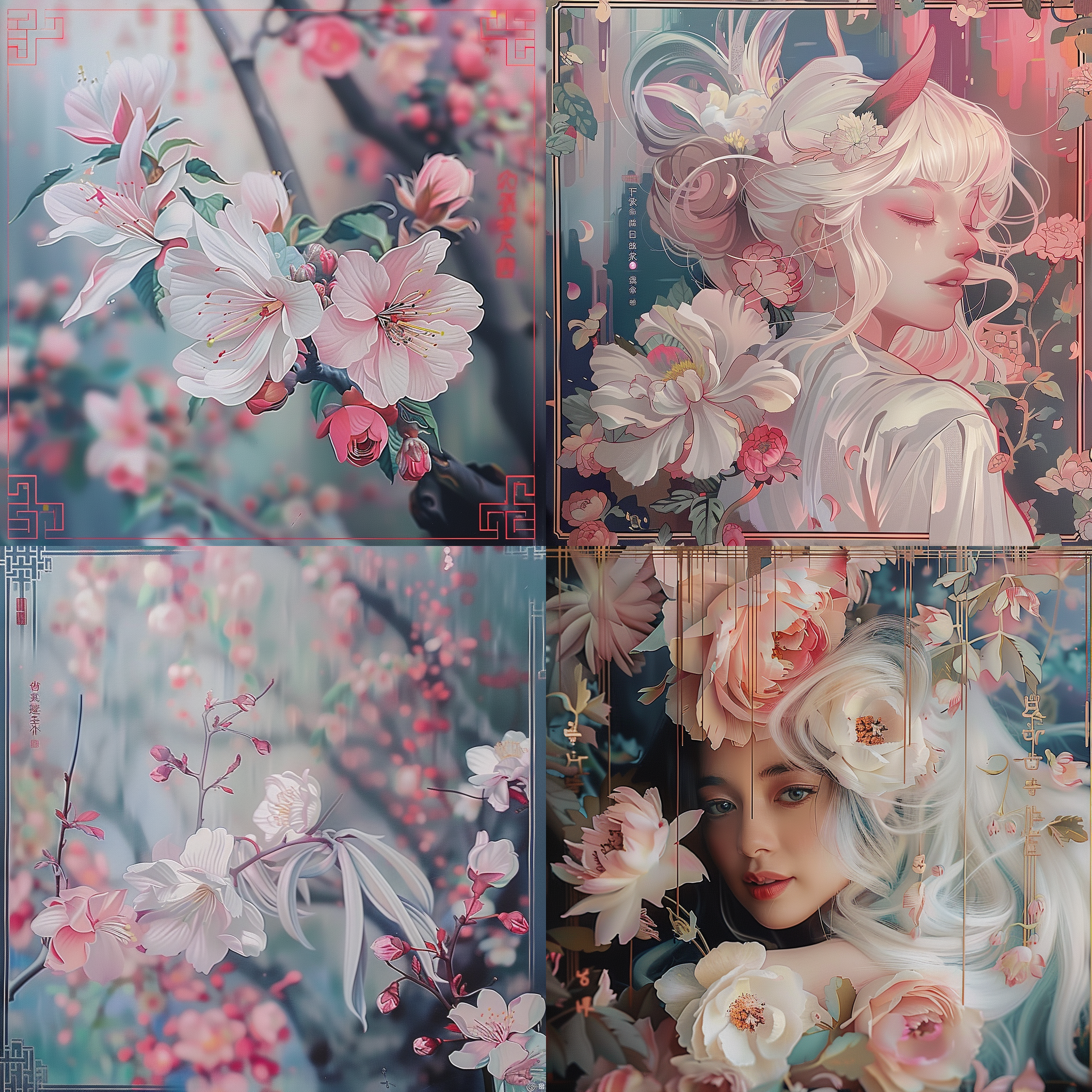 Change the color tone to pink, gentle, without flo... | Midjourney官网_AI ...