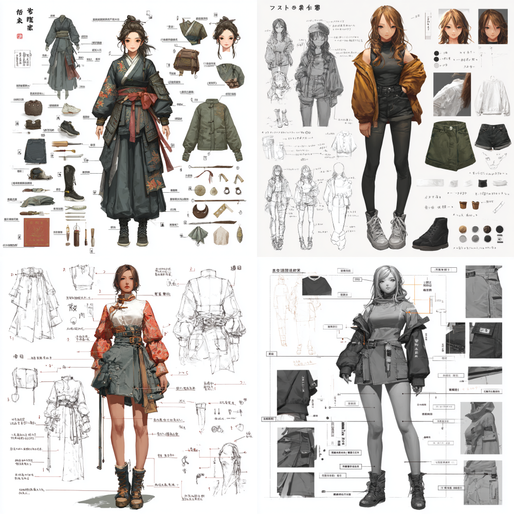 1、 Character Design: You are a master of concept a... | Midjourney官网_AI ...