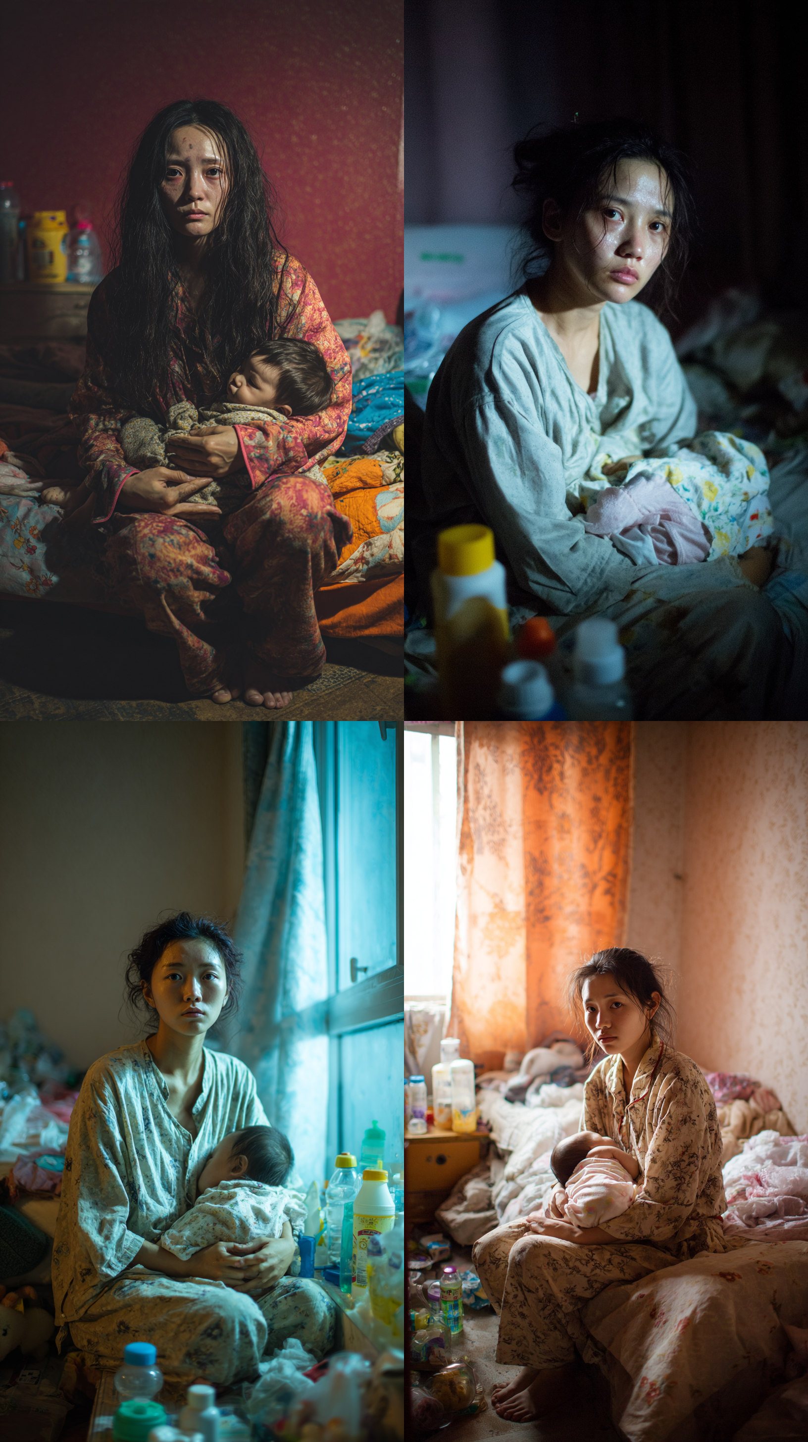 A 32 year old Chinese woman with disheveled long h... | Midjourney官网_AI ...