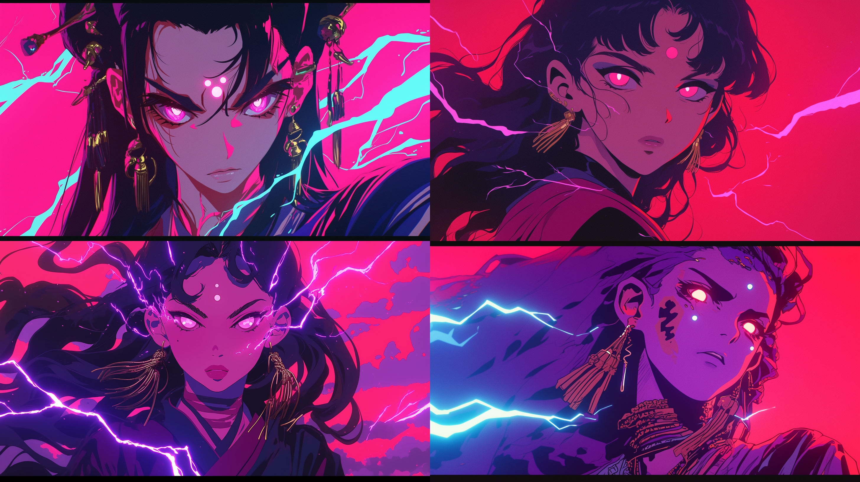 Retro 80s anime still, dark fantasy aesthetic. A w... | Midjourney官网_AI ...
