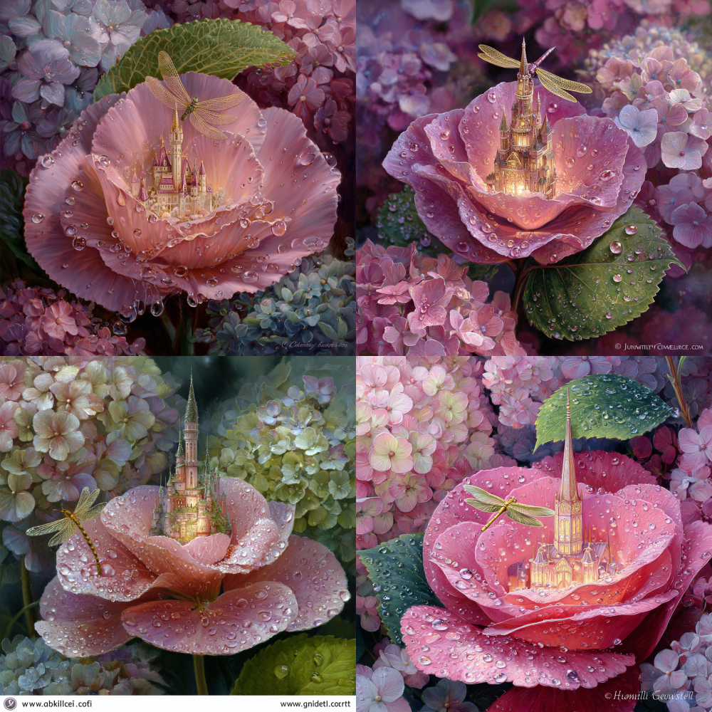 A fantastical oil painting dominated by rich soft ... | Midjourney官网_AI ...